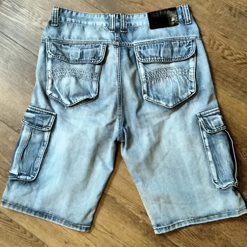 Rare Vintage Play Bigg Denim Cargo Shorts - Gem